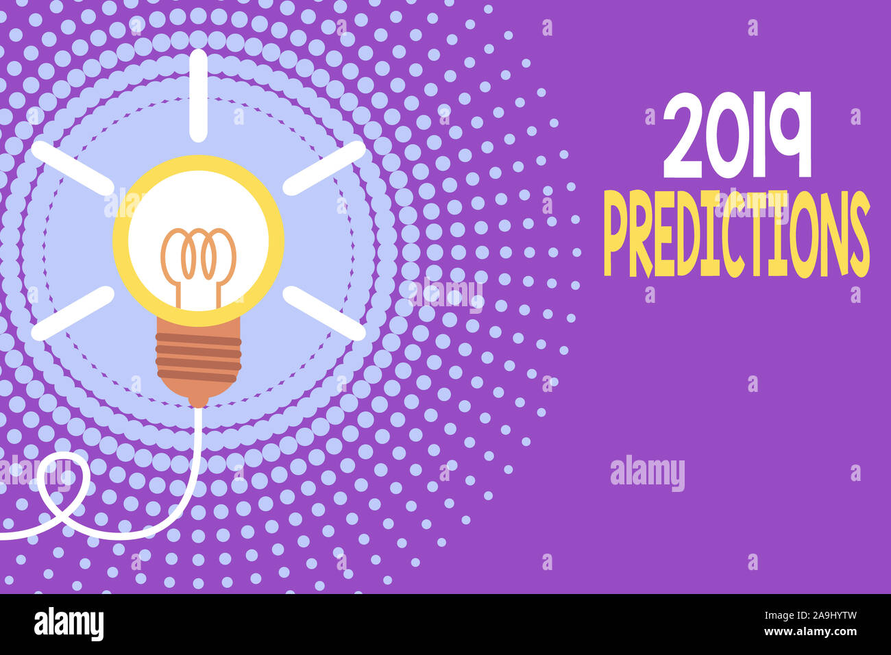 Writing note showing 2019 Predictions. Business concept for statement ...