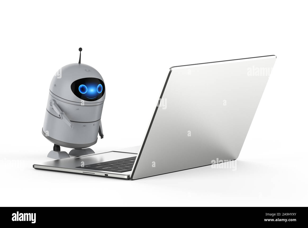 3d rendering android robot or artificial intelligence robot with ...