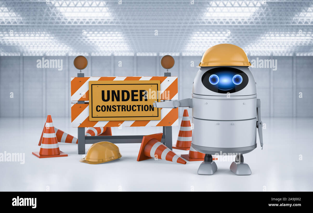 3d rendering android robot or artificial intelligence robot with under ...