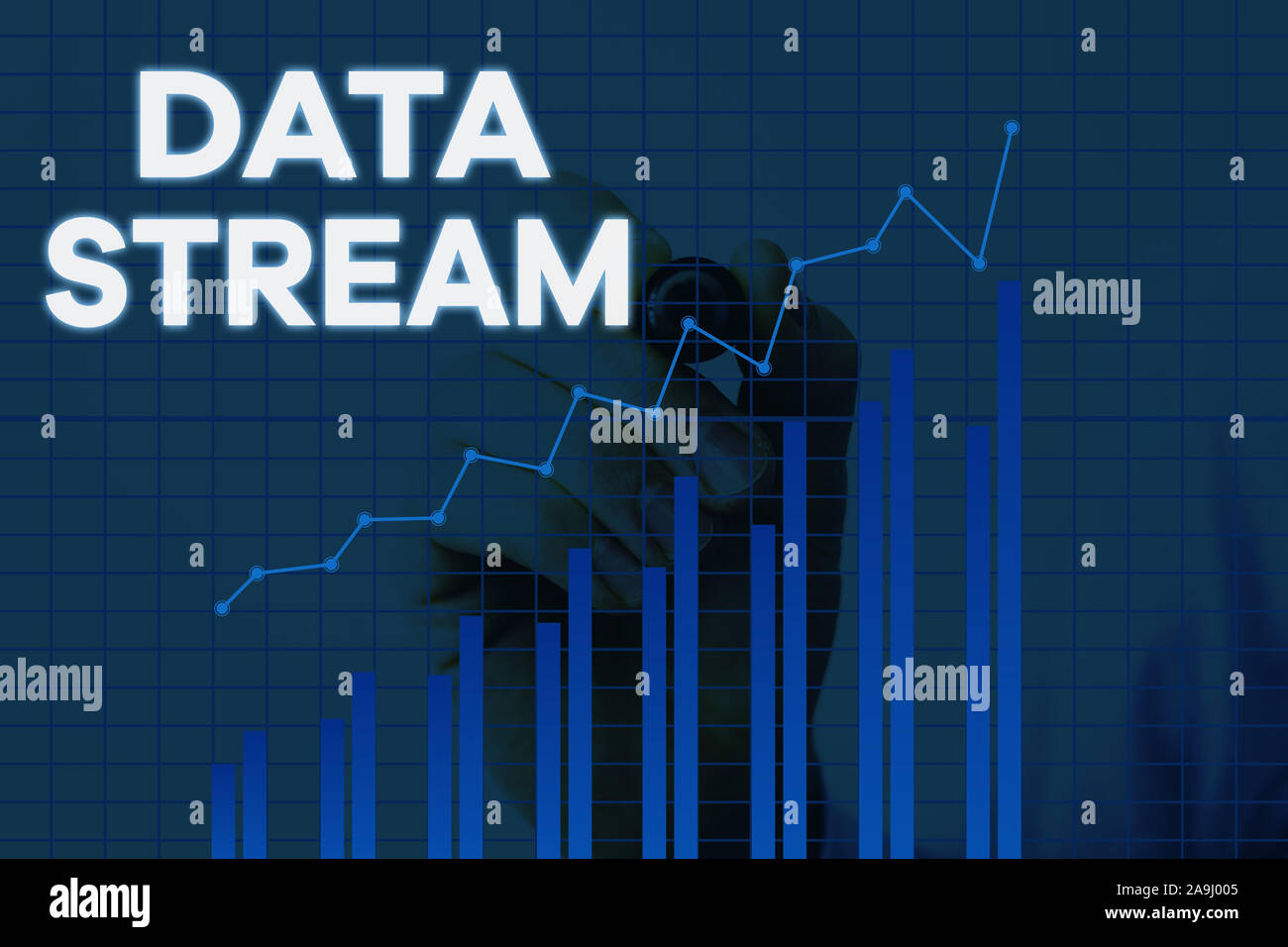 Handwriting Text Writing Data Stream Conceptual Photo Sequence Of Digitally Encoded Coherent