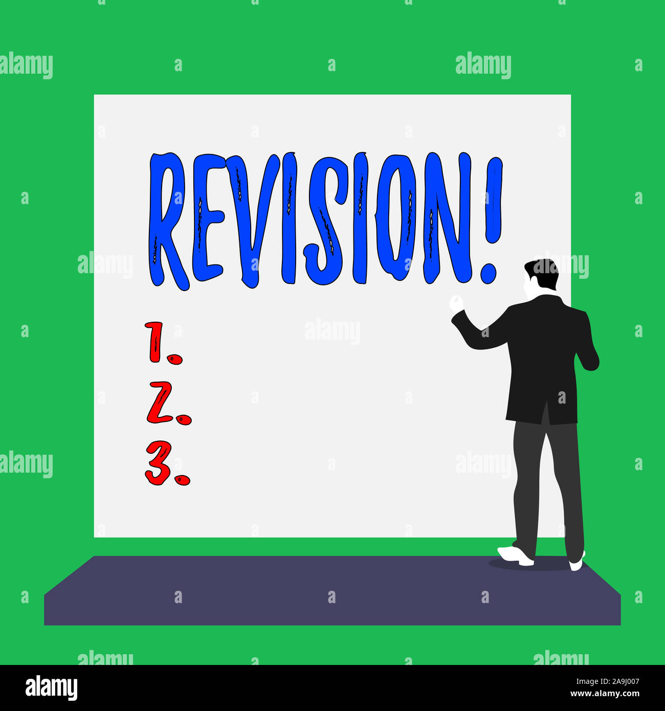 Handwriting text Revision. Conceptual photo action of revising over ...