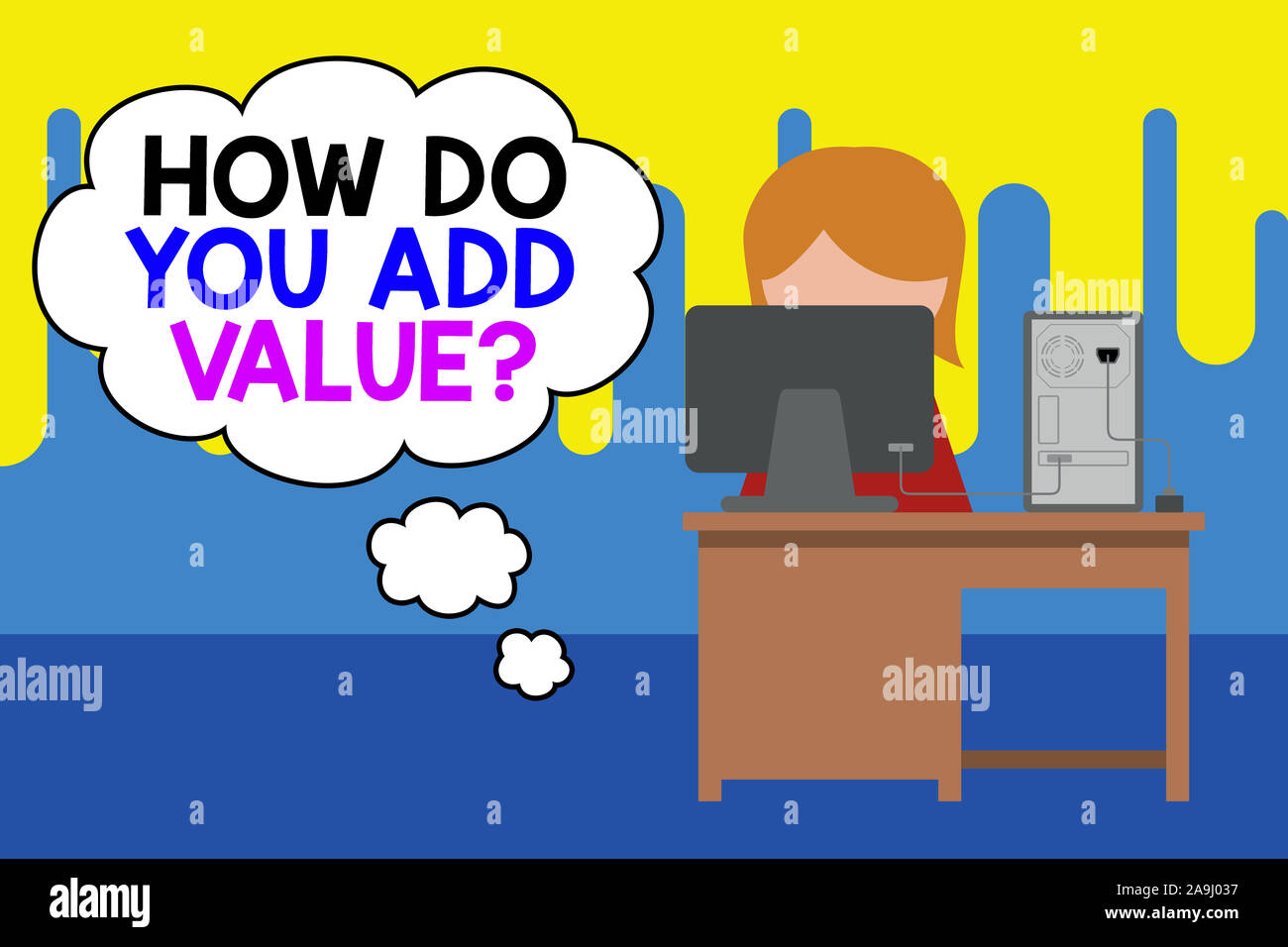 Text sign showing How Do You Add Value Question. Business photo ...