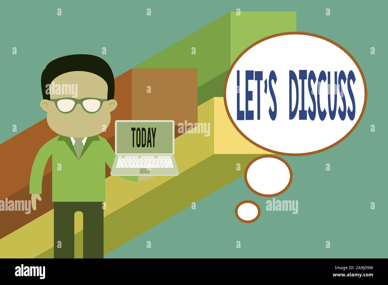 Writing note showing Let S Discuss. Business concept for asking someone ...