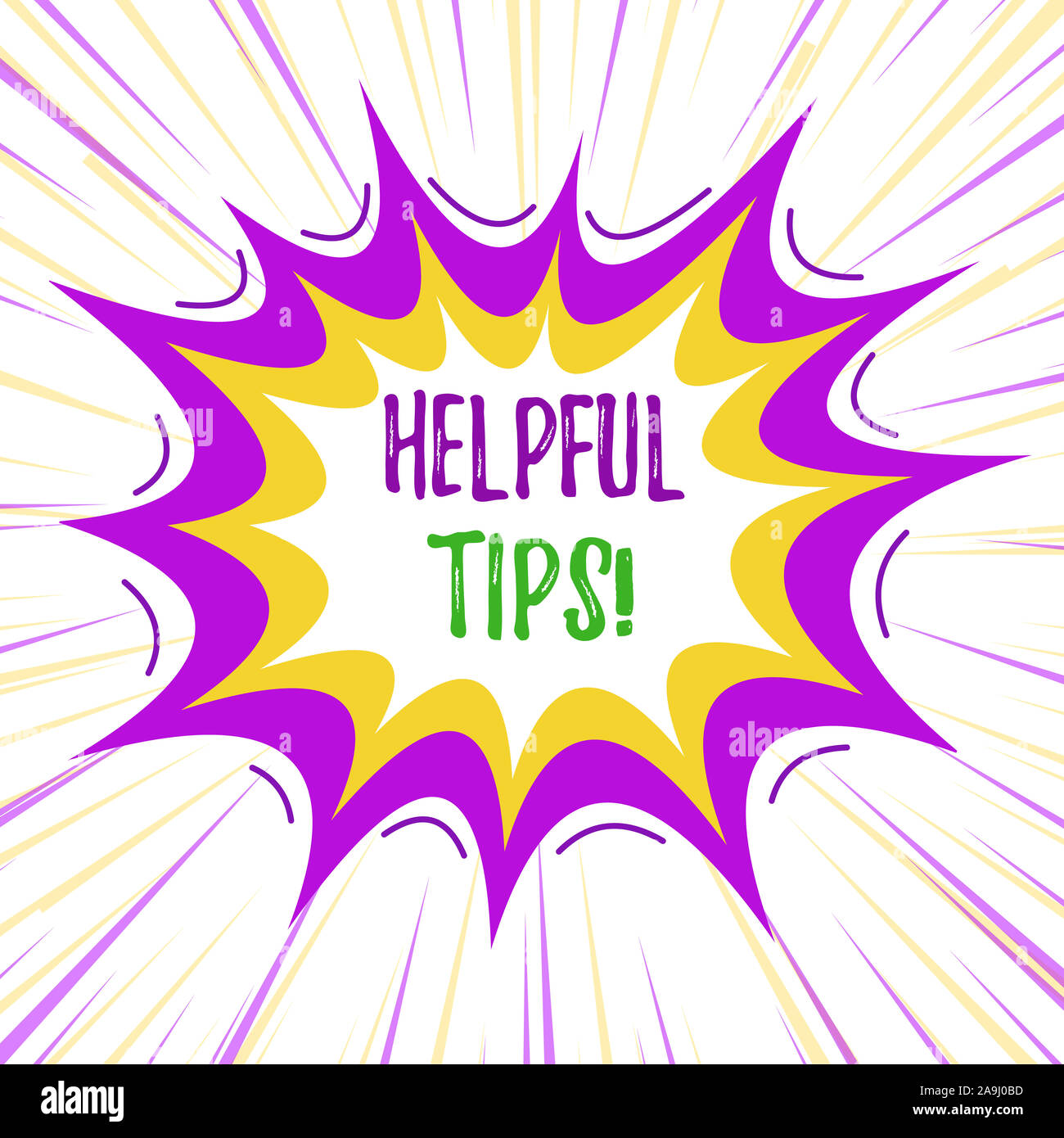 Text sign showing Helpful Tips. Business photo text advices given to be ...