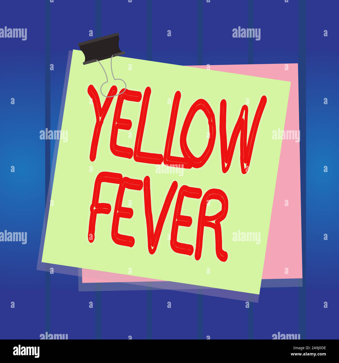 Writing note showing Yellow Fever. Business concept for tropical virus ...