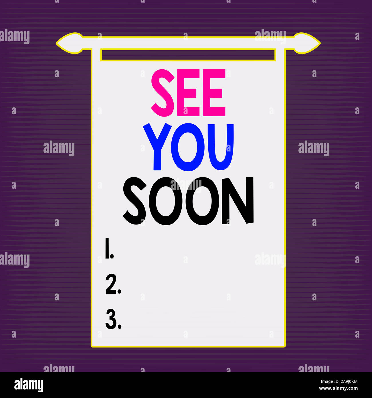 Writing note showing See You Soon. Business concept for used for saying ...