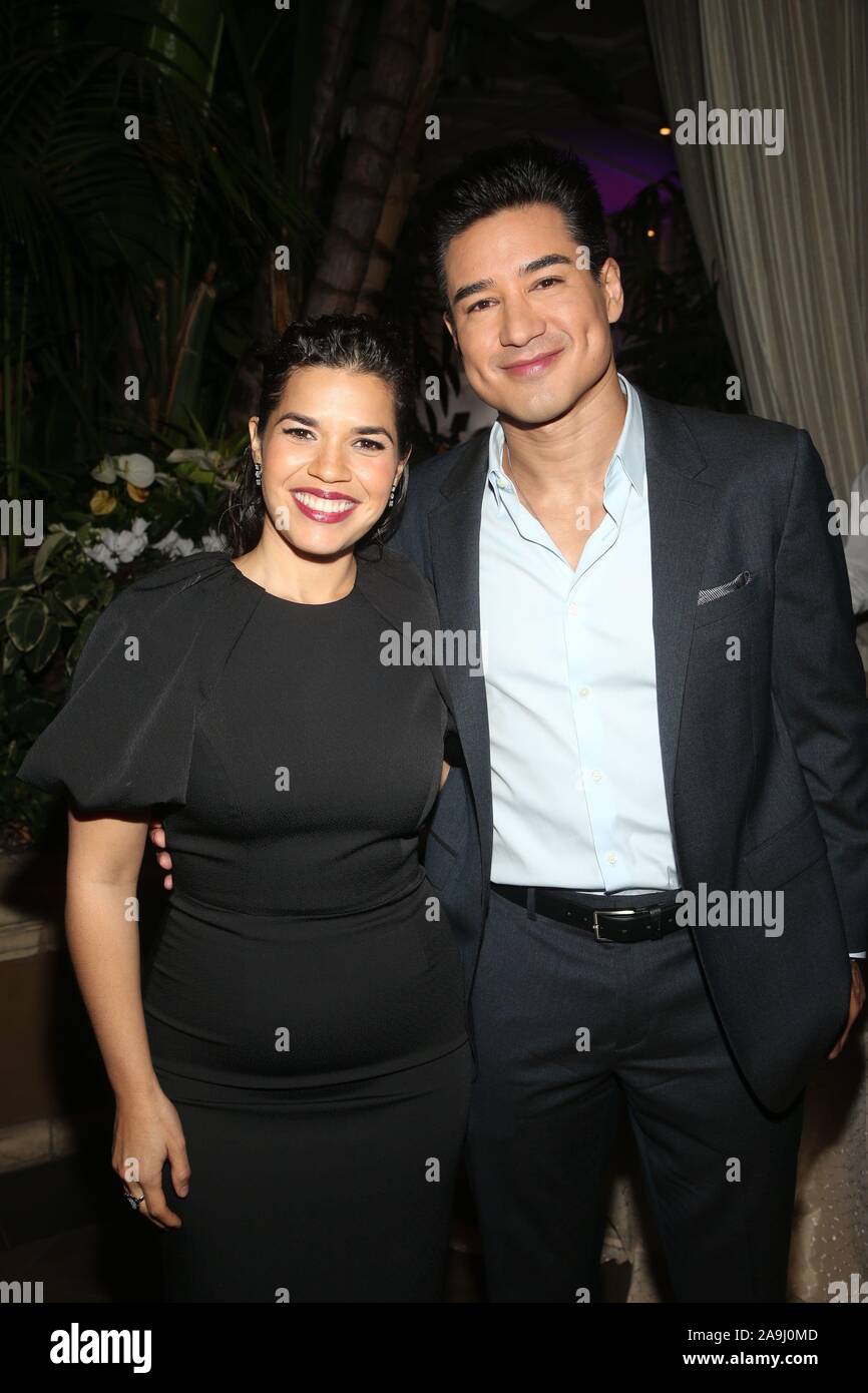 Beverly Hills, CA. 15th Nov, 2019. Mario Lopez & America Ferrera attends the Annual Eva Longoria ...