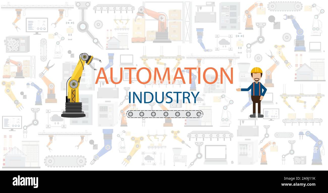 Industrial machines Stock Vector Images - Alamy