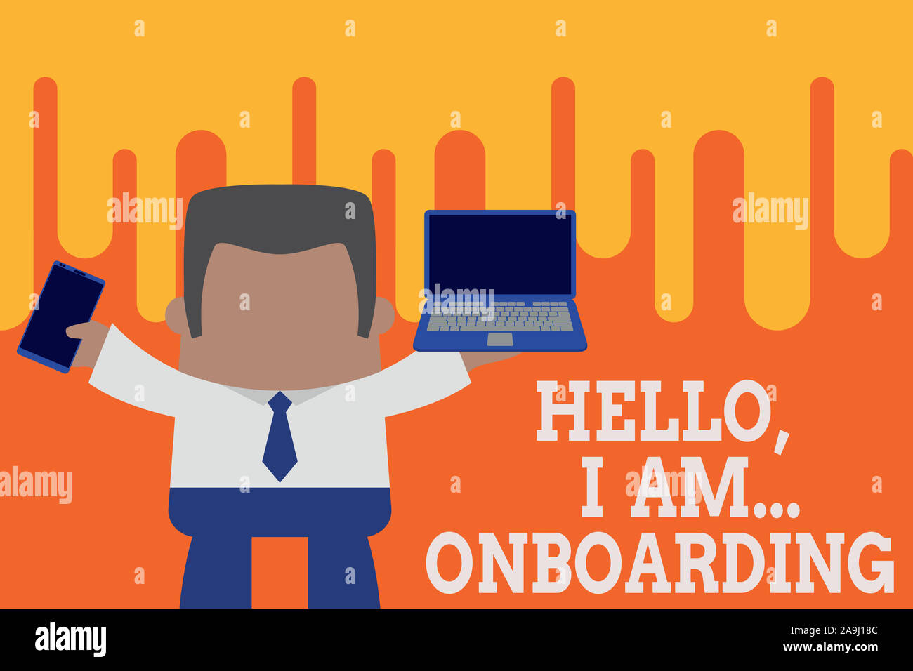 Text sign showing Hello I Am Onboarding. Business photo showcasing ...