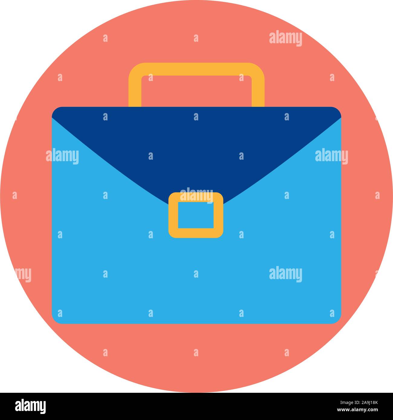 Isolated professional suitcase block vector design Stock Vector Image ...