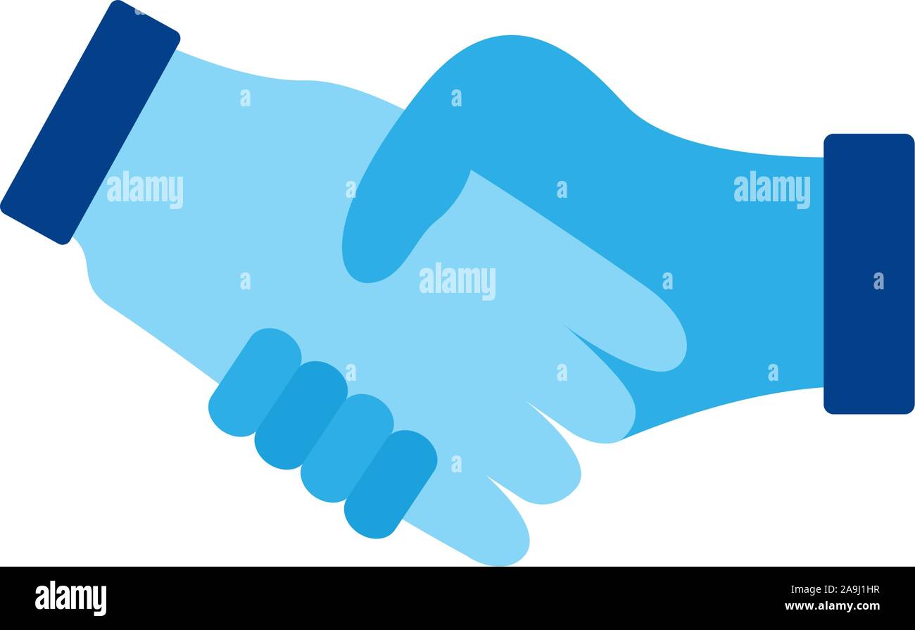 Isolated hand shake icon flat vector design Stock Vector Image & Art ...