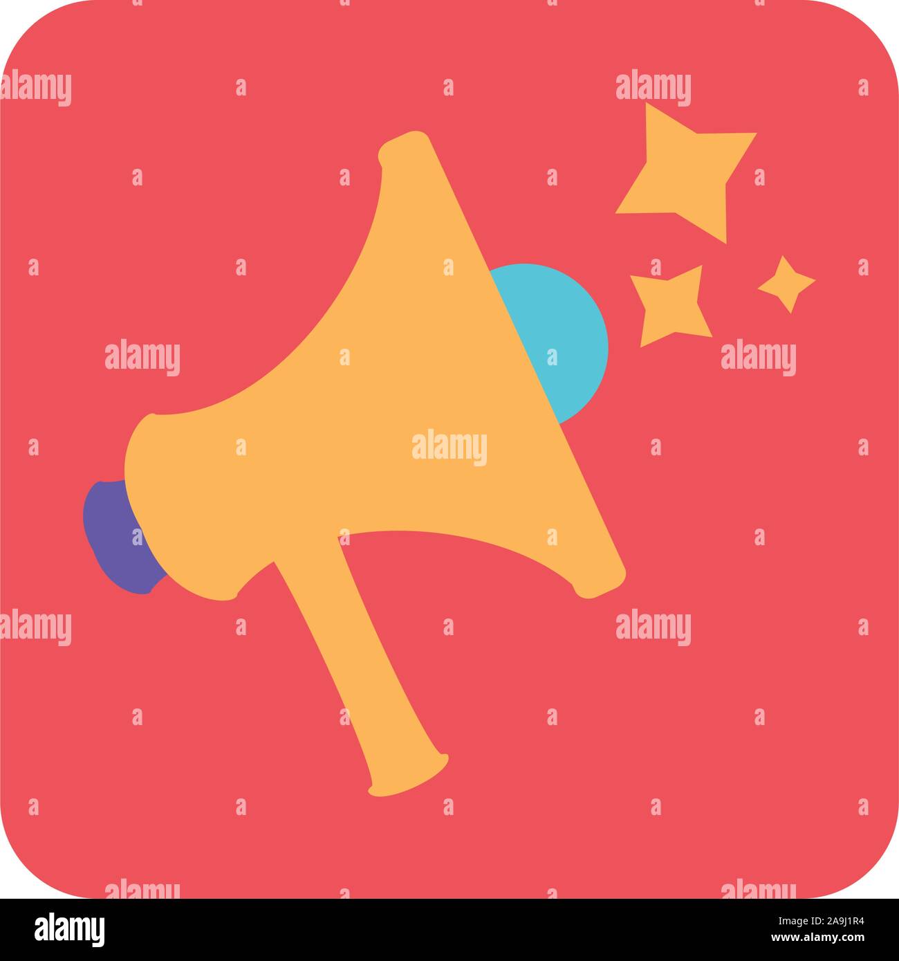 cute megaphone with white background vector illustration design Stock ...