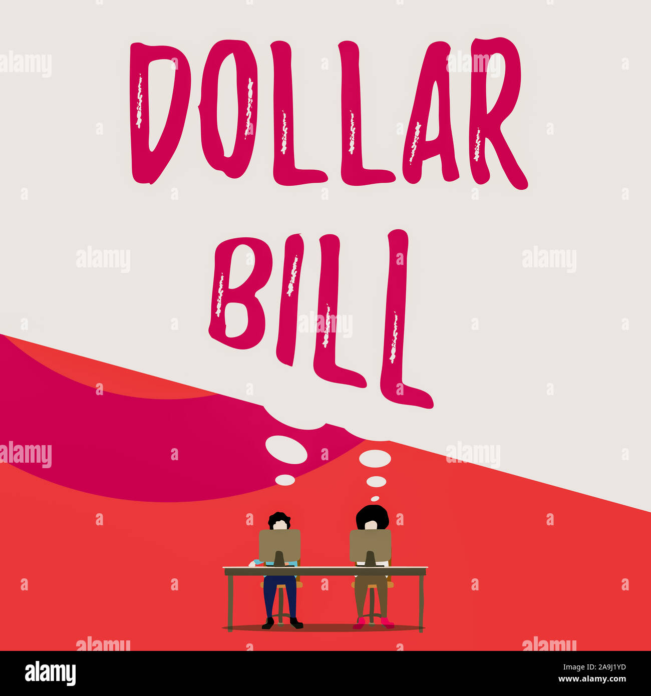 Handwriting text writing Dollar Bill. Conceptual photo a piece of paper ...