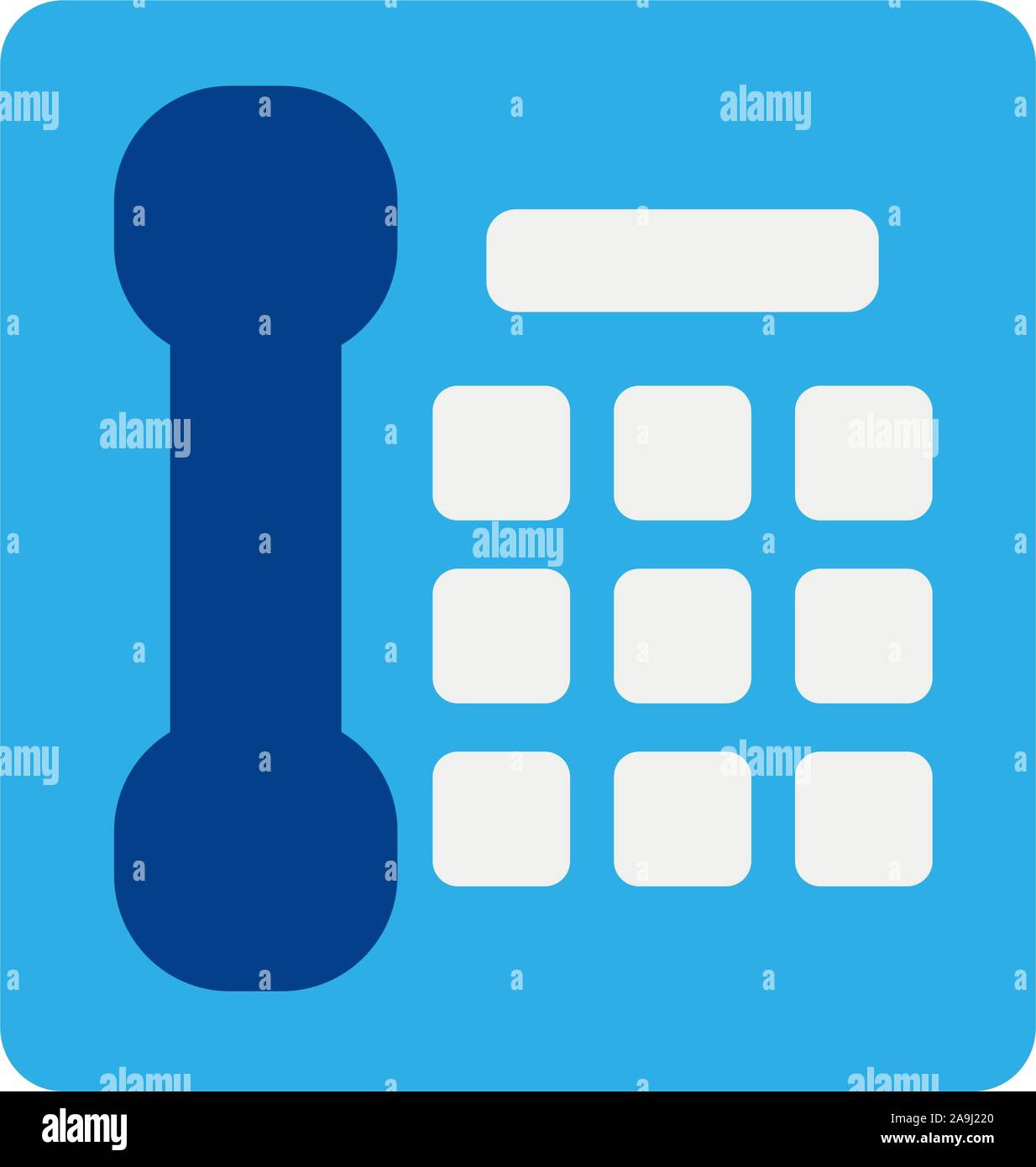 Isolated vintage phone icon flat vector design Stock Vector Image & Art ...