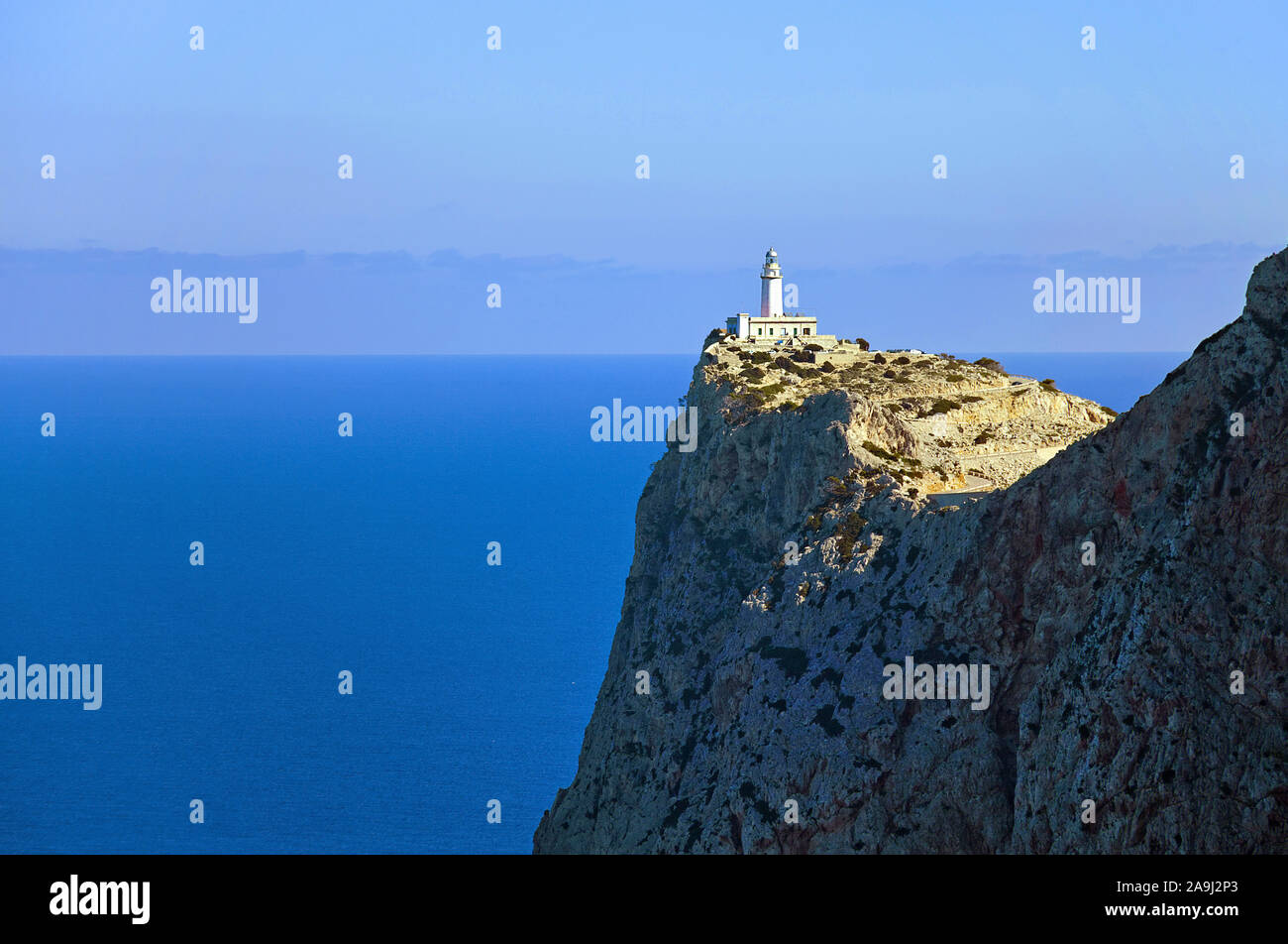 Lighthouse at Cape Formentor, Mallorca, Balearic islands, Spain Stock ...