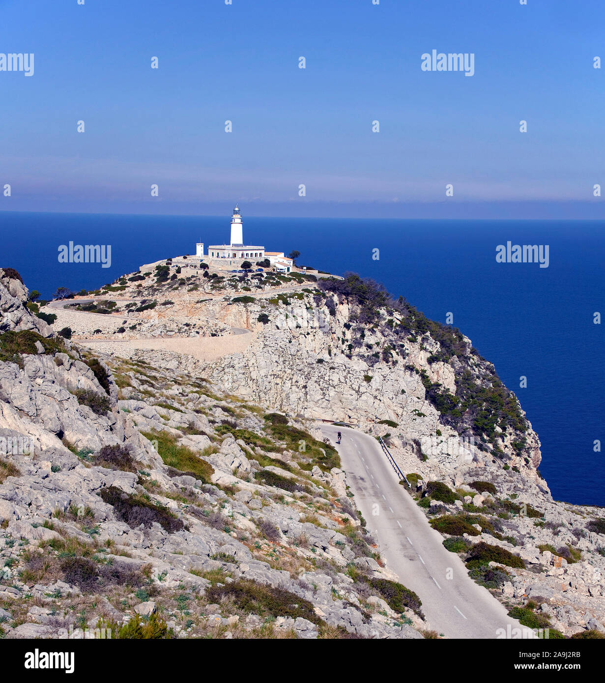 Lighthouse at Cape Formentor, Mallorca, Balearic islands, Spain Stock ...