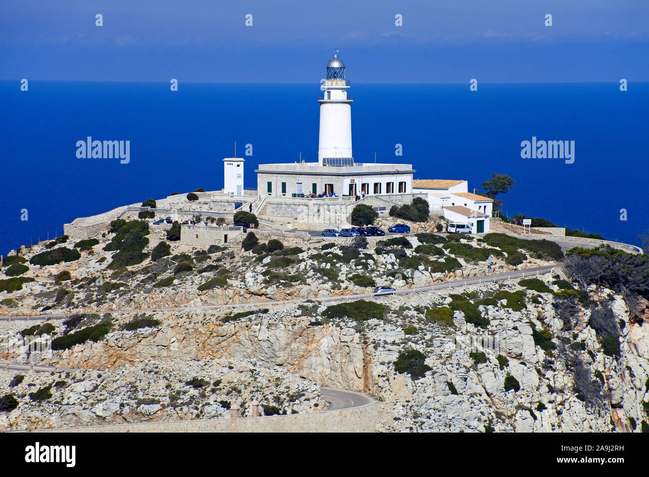 Lighthouse at Cape Formentor, Mallorca, Balearic islands, Spain Stock ...