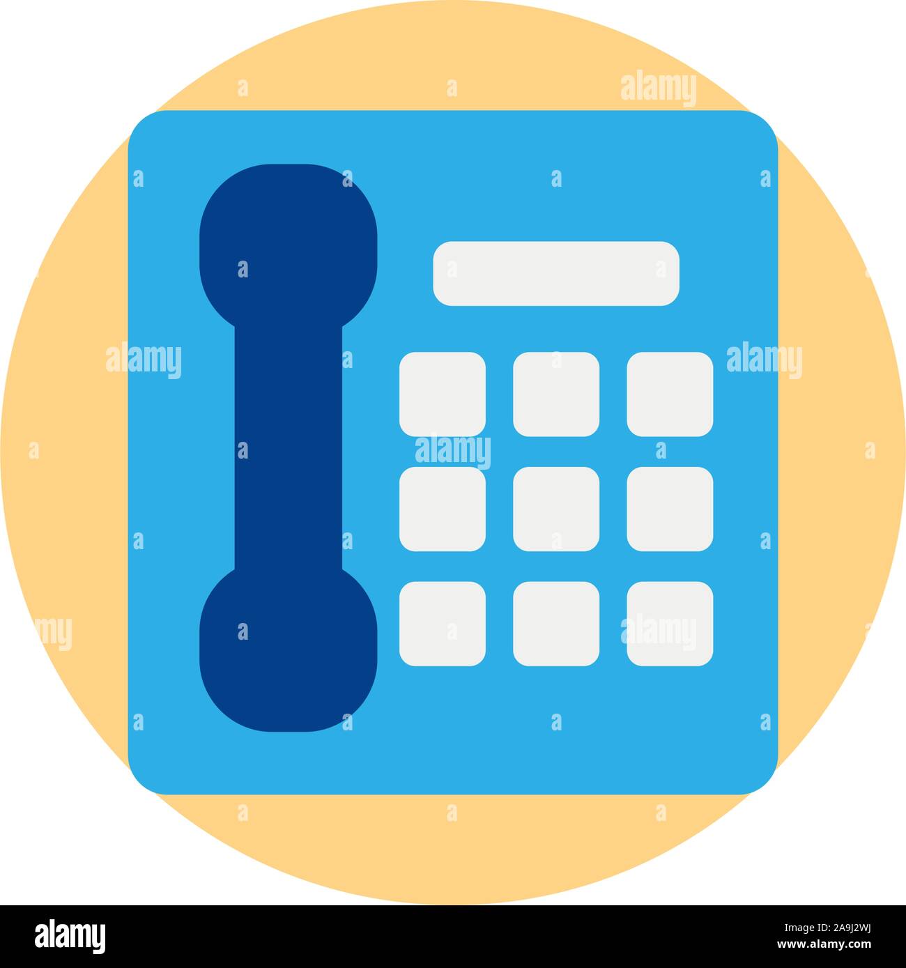 Isolated vintage phone icon block vector design Stock Vector Image ...