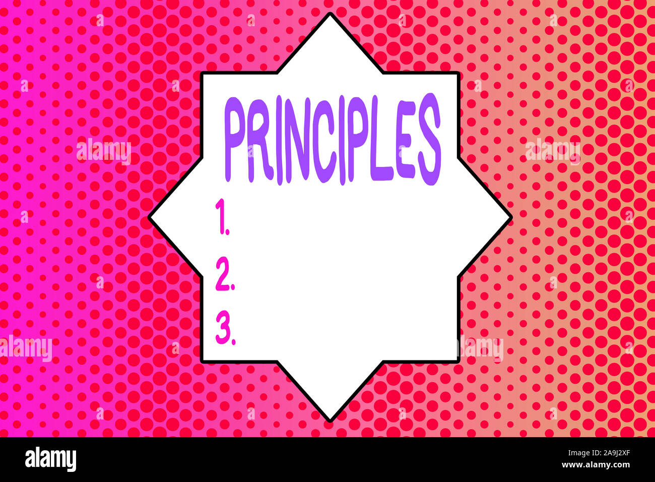 Writing note showing Principles. Business concept for fundamental truth ...