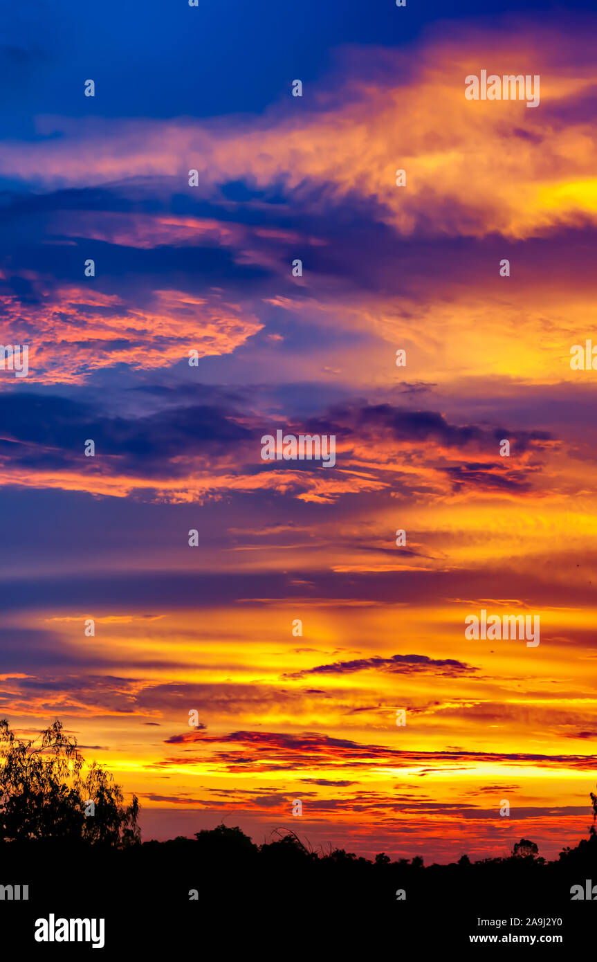 Dramatic lighting in the sky on a rainy day. See the color saturation ...