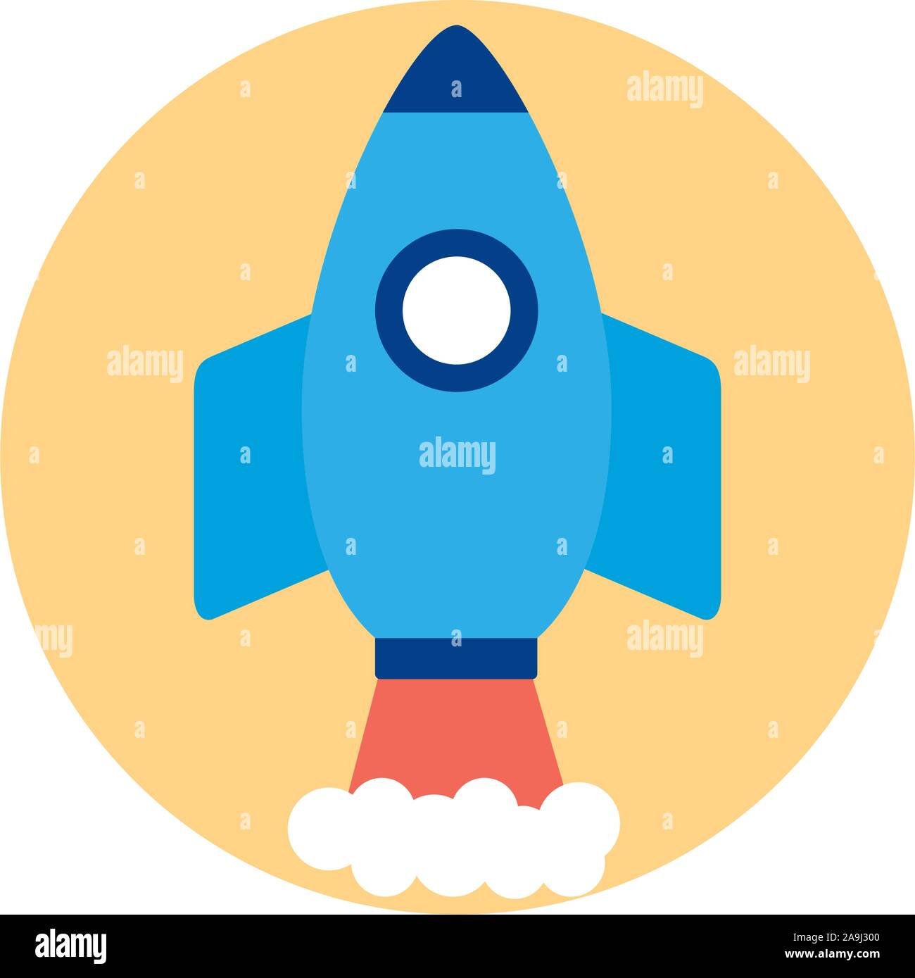 Isolated rocket icon block vector design Stock Vector Image & Art - Alamy