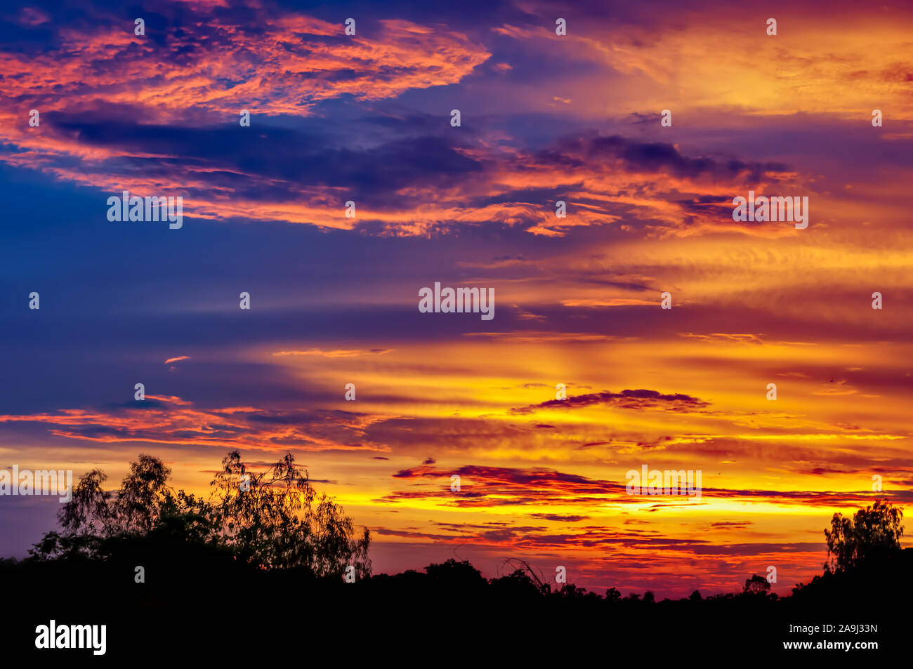 Sky with full of beautiful clouds and vibrant colors Stock Photo - Alamy