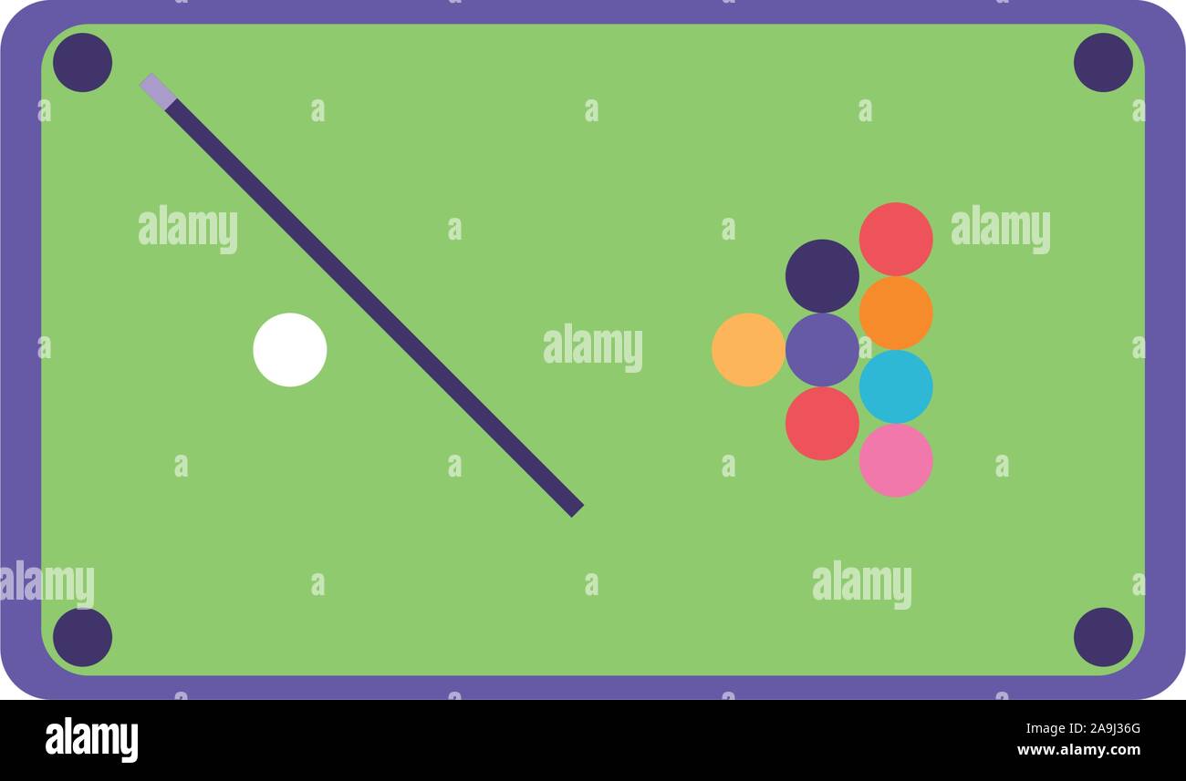 pool table in white background vector illustration design Stock Vector ...