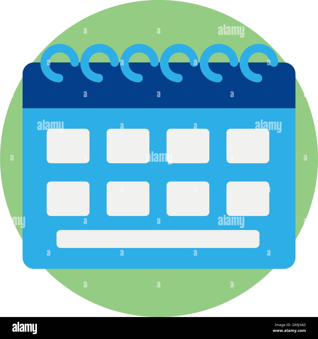 Isolated calendar icon block vector design Stock Vector Image & Art - Alamy