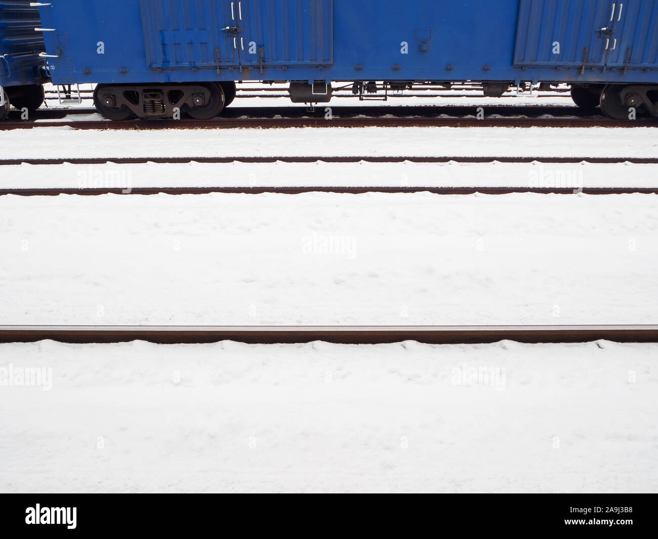 Winter snow railroad railway hi-res stock photography and images - Alamy
