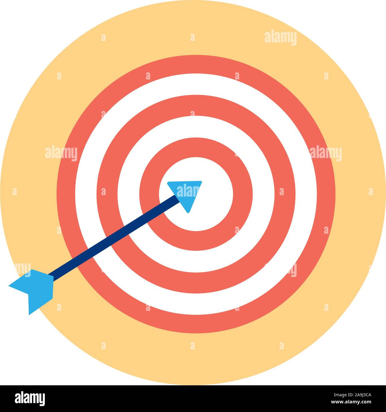 Isolated target icon block vector design Stock Vector Image & Art - Alamy