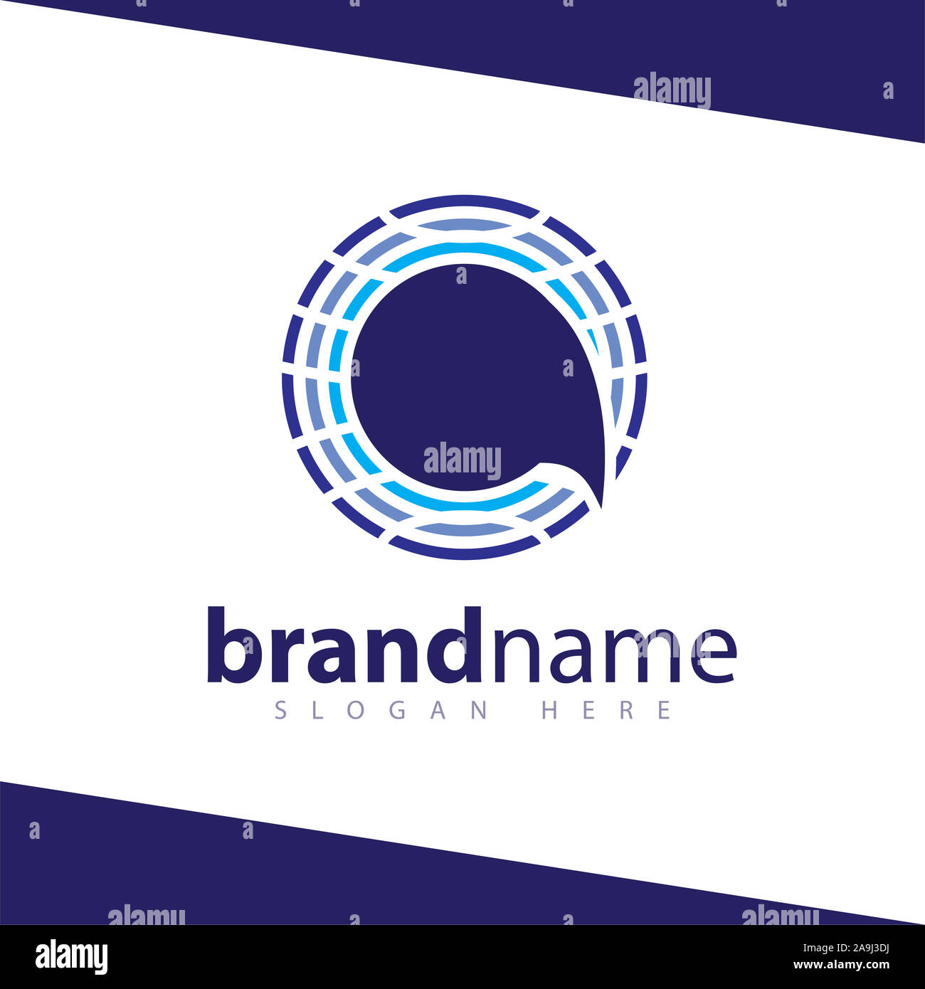 global talk line logo design stock template Stock Photo - Alamy