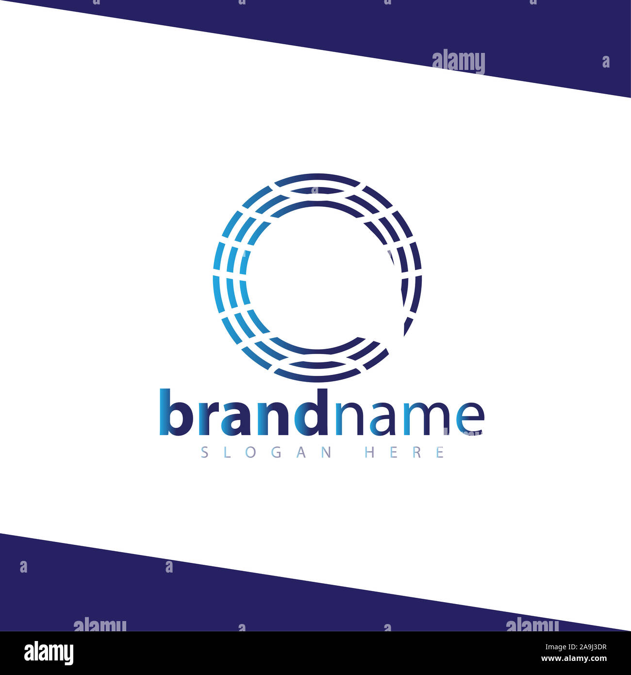 global talk line logo design stock template Stock Photo - Alamy