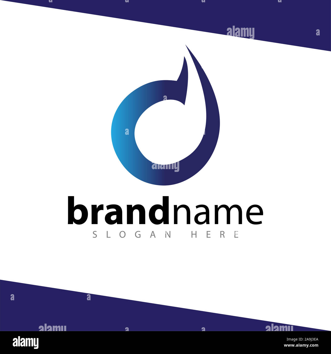 Letter d circle logo hi-res stock photography and images - Alamy