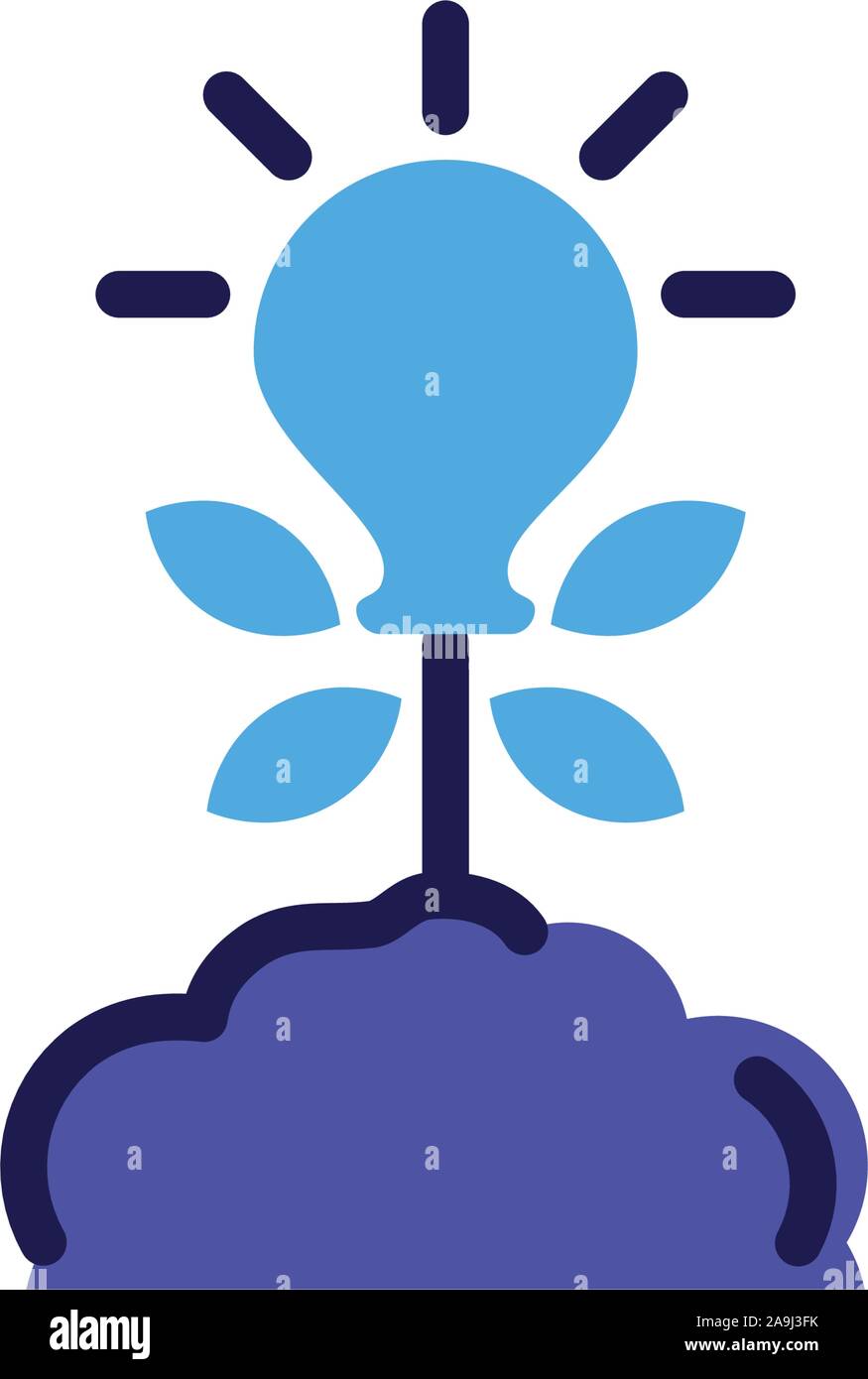 light bulb off in white background vector illustration design Stock ...