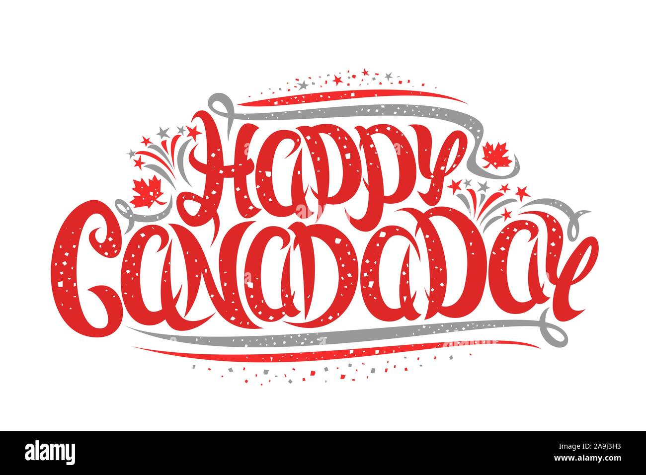 Vector greeting card canada Cut Out Stock Images & Pictures - Alamy