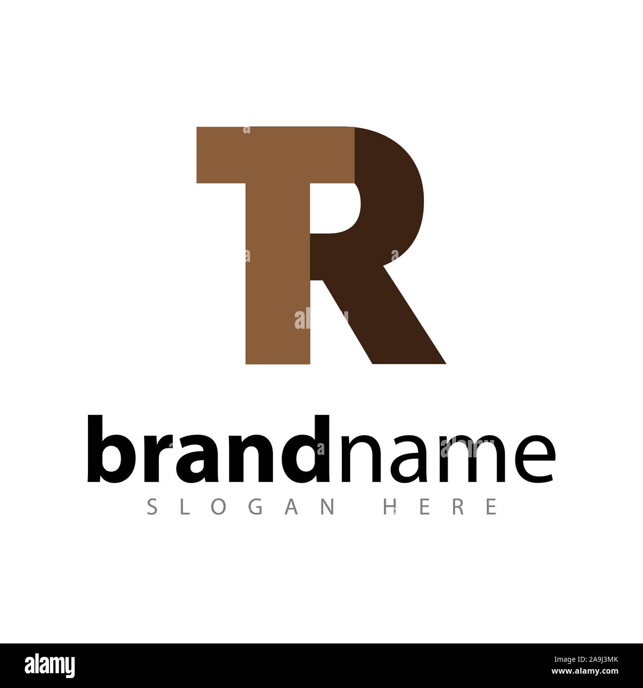 TR Letter Linked Logo stock template Stock Photo - Alamy