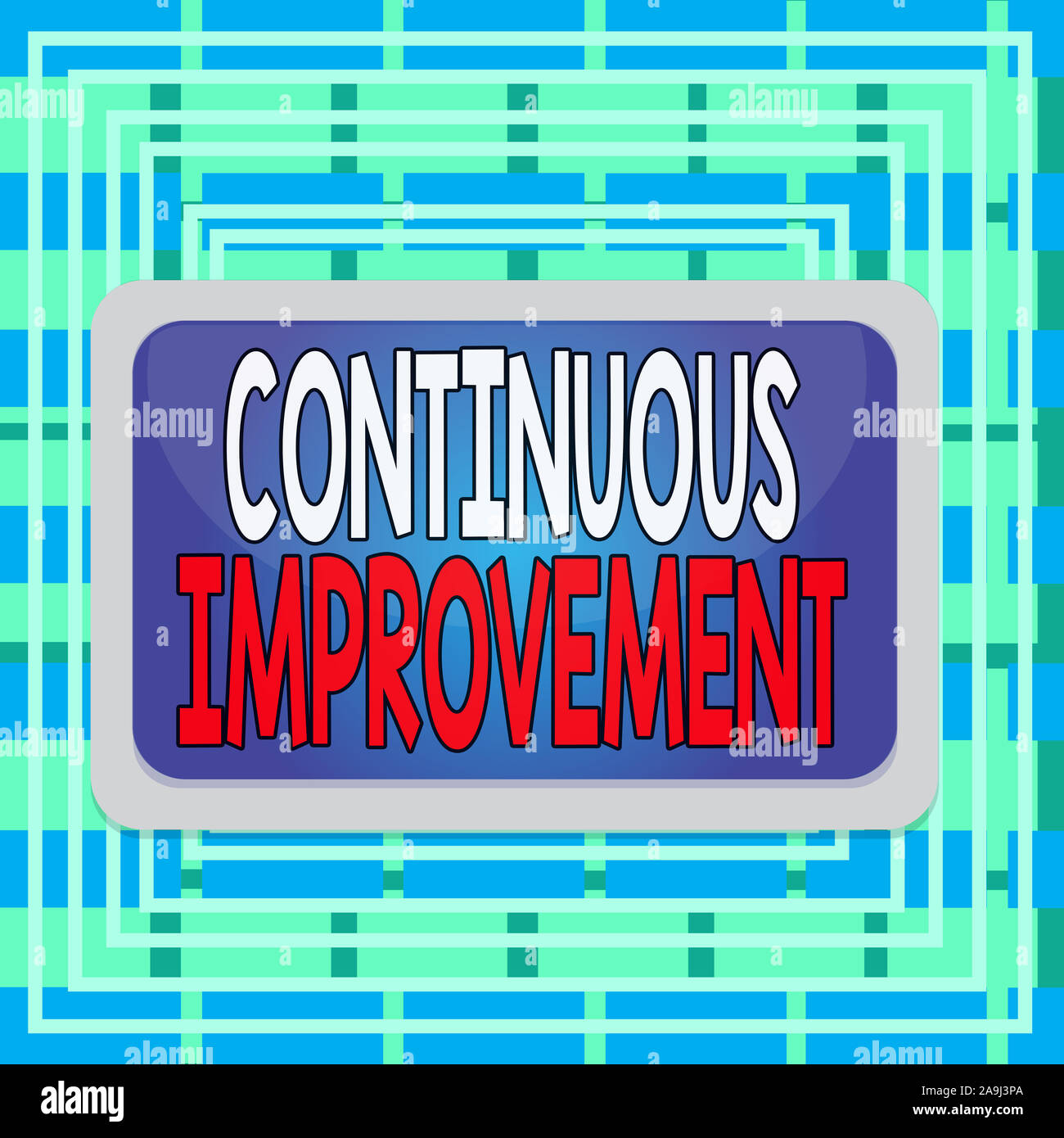 Text sign showing Continuous Improvement. Business photo text ongoing ...