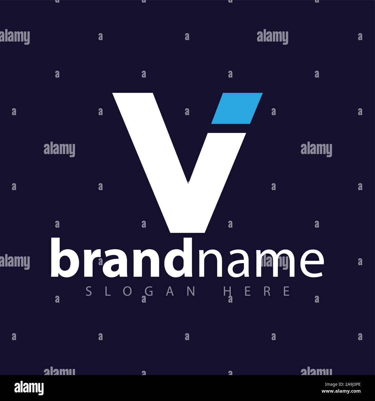 Vi letter logo design hi-res stock photography and images - Alamy