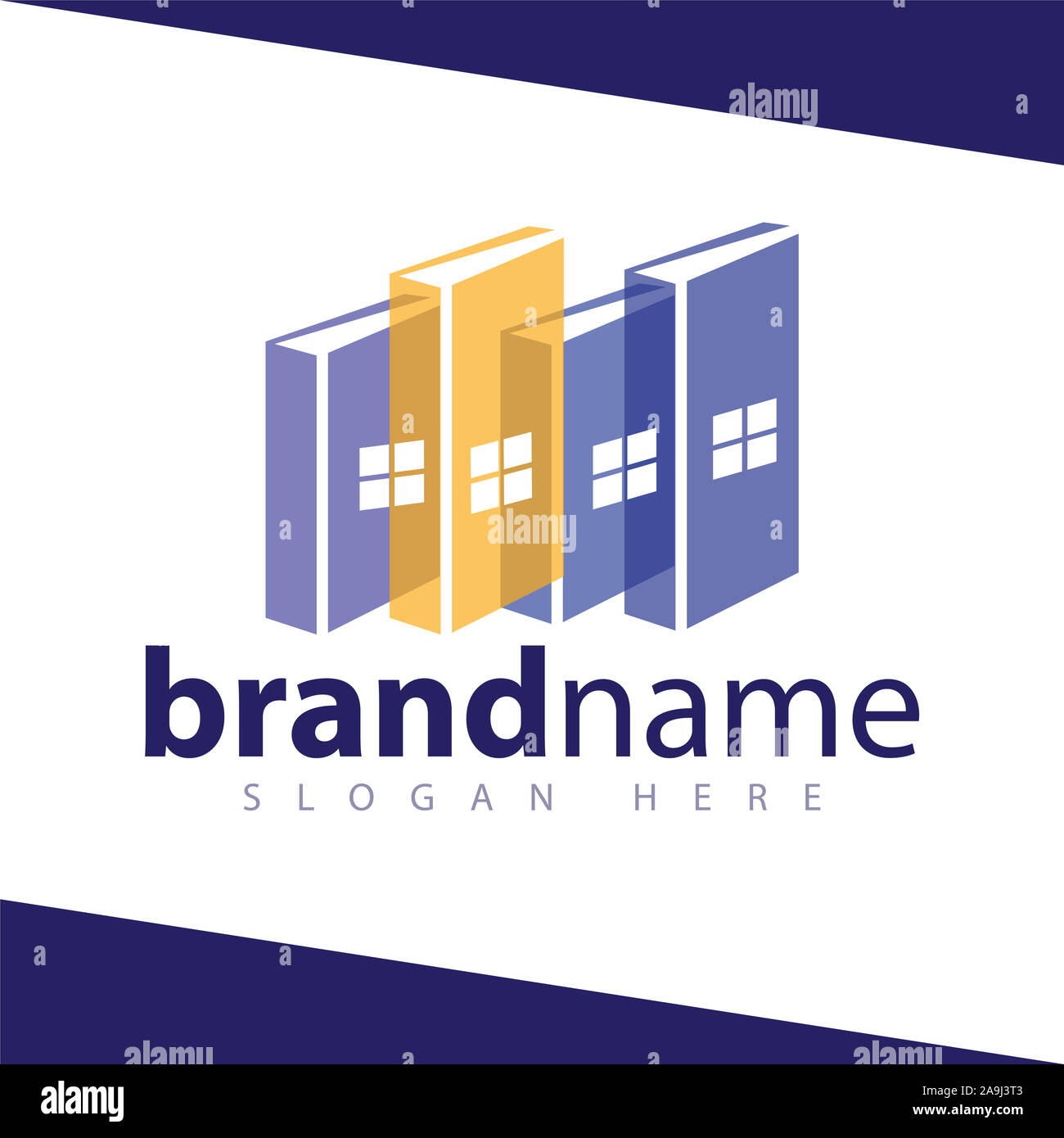 School building vector hi-res stock photography and images - Alamy