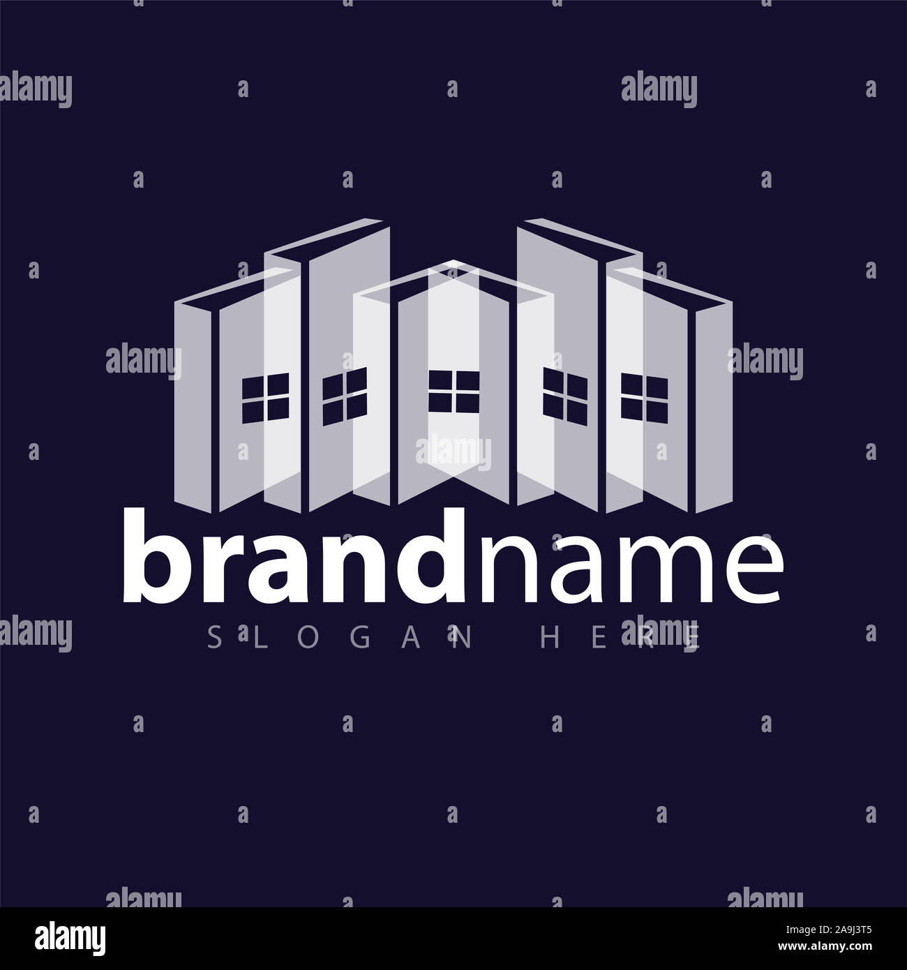 City vector logo design template hi-res stock photography and images ...