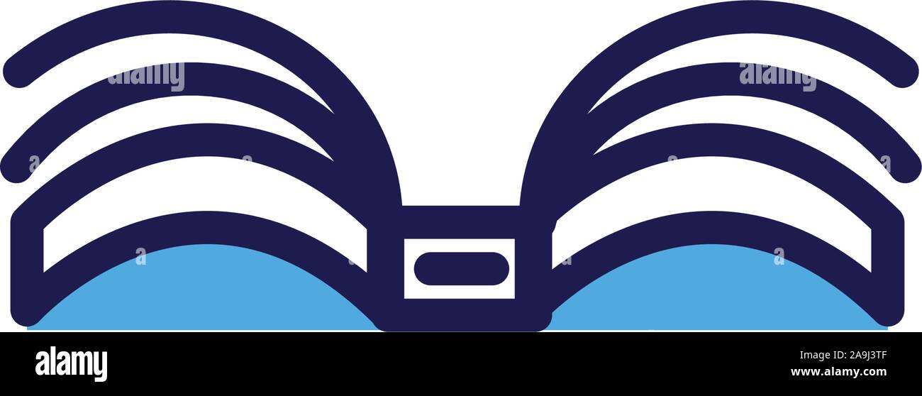 open book on white background vector illustration design Stock Vector ...