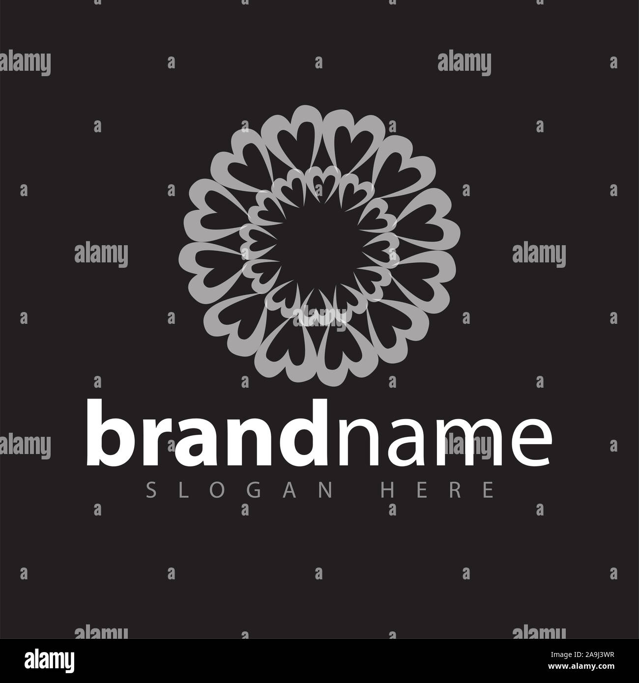 Cross logo circle template hi-res stock photography and images - Alamy