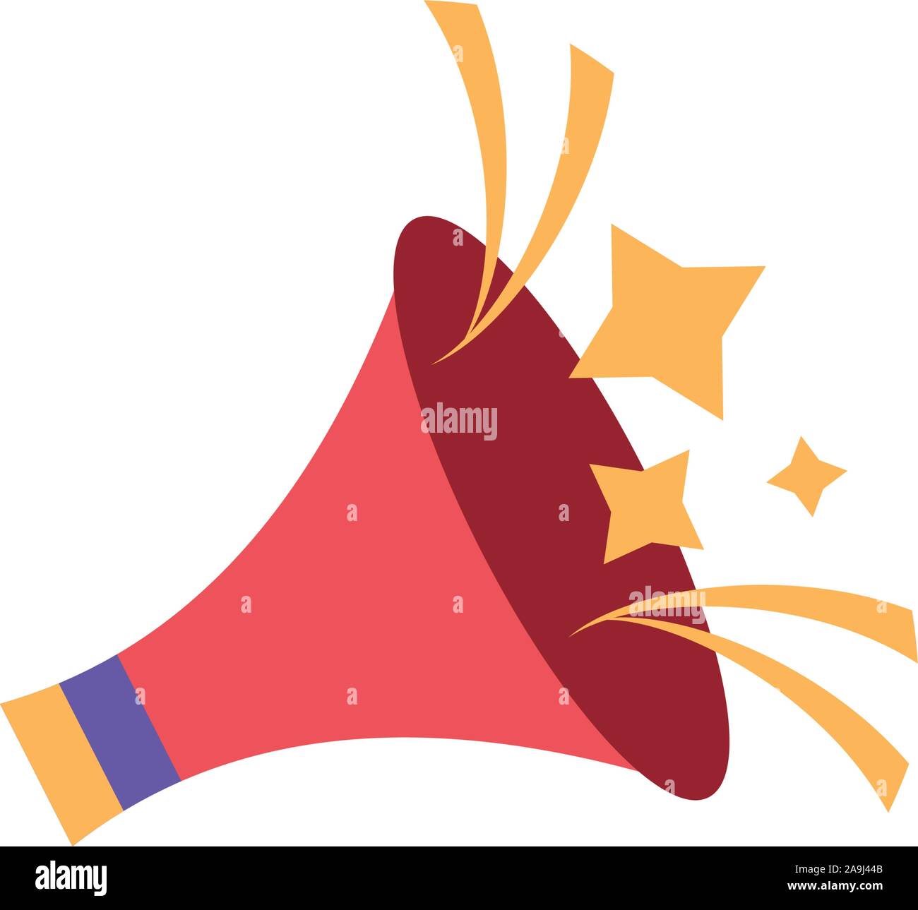 cute megaphone with white background vector illustration design Stock ...