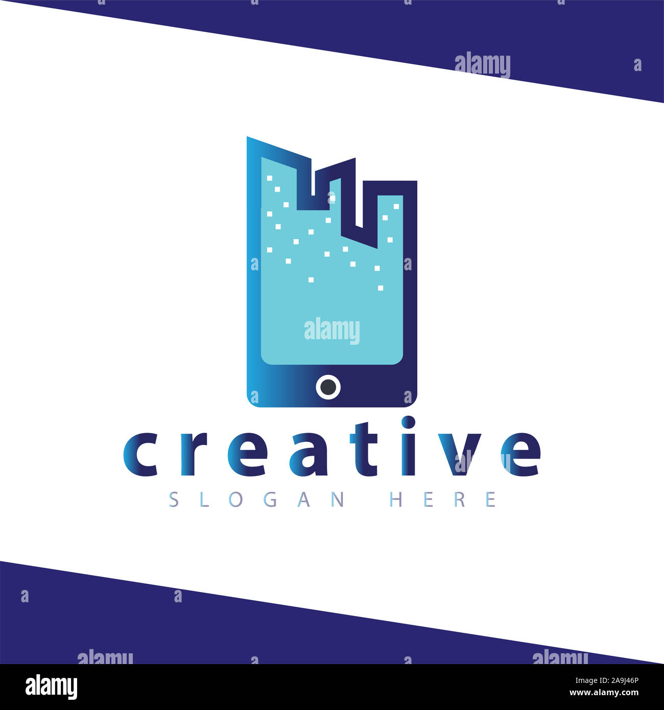 Smart city building app icon hi-res stock photography and images - Alamy