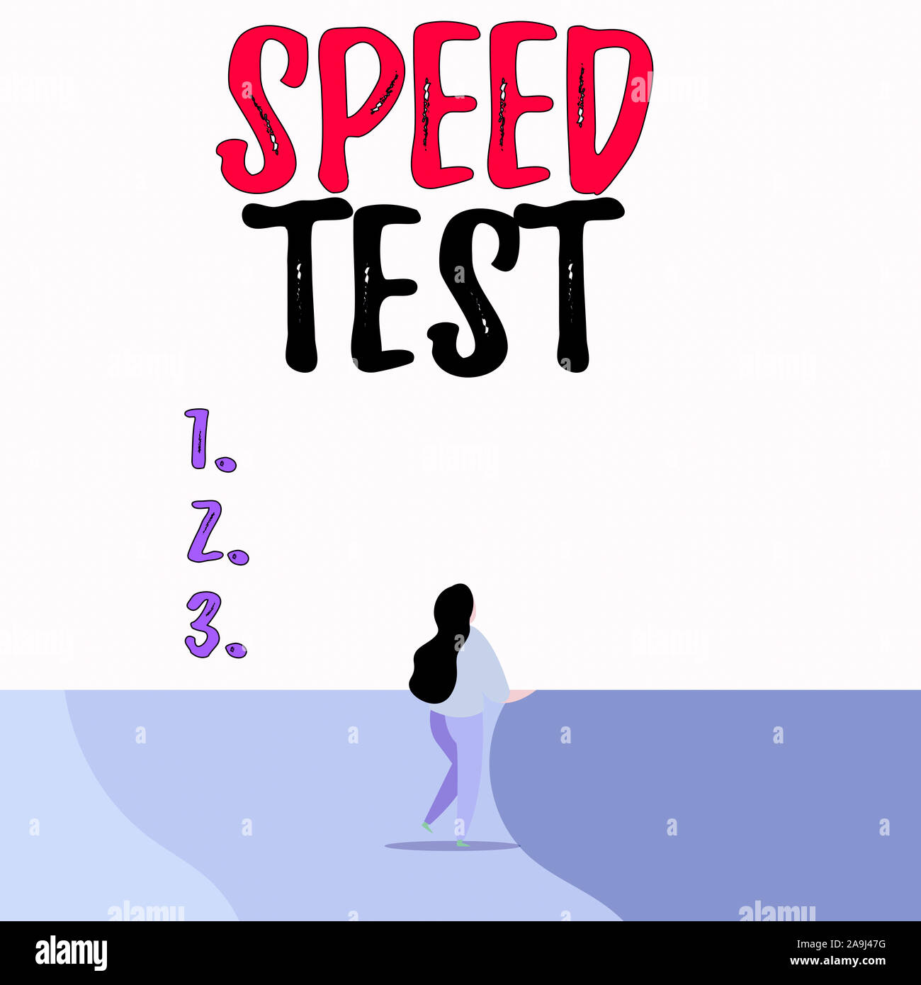 Conceptual hand writing showing Speed Test. Concept meaning ...
