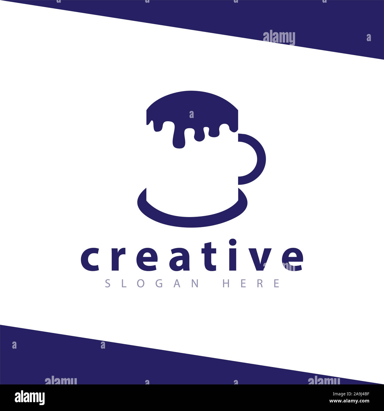 Drink Ink Logo Vector Template Stock Photo - Alamy