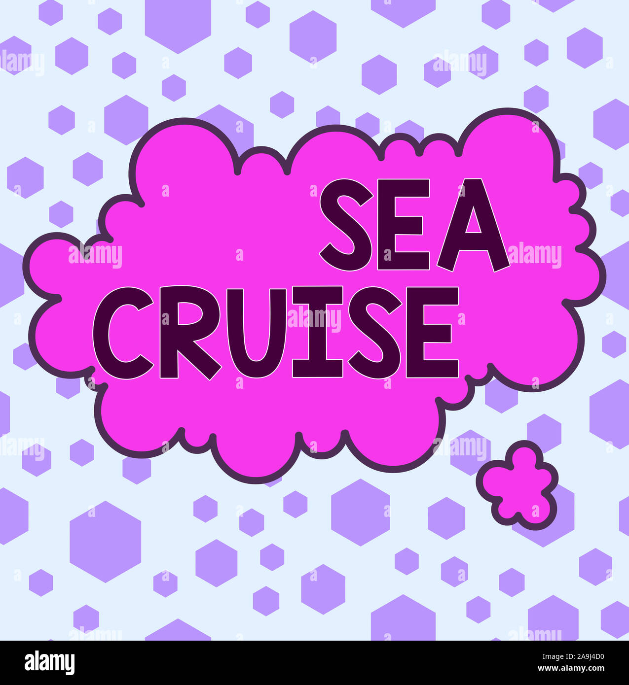 Handwriting text Sea Cruise. Conceptual photo a voyage on a ship or ...