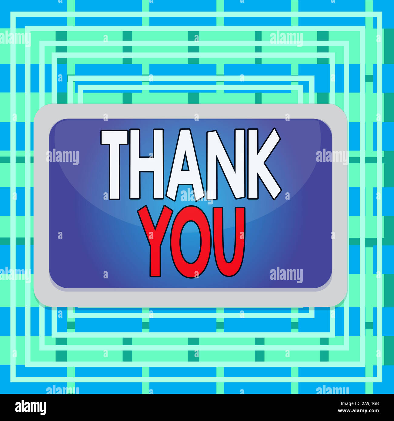Text sign showing Thank You. Business photo text a polite expression ...