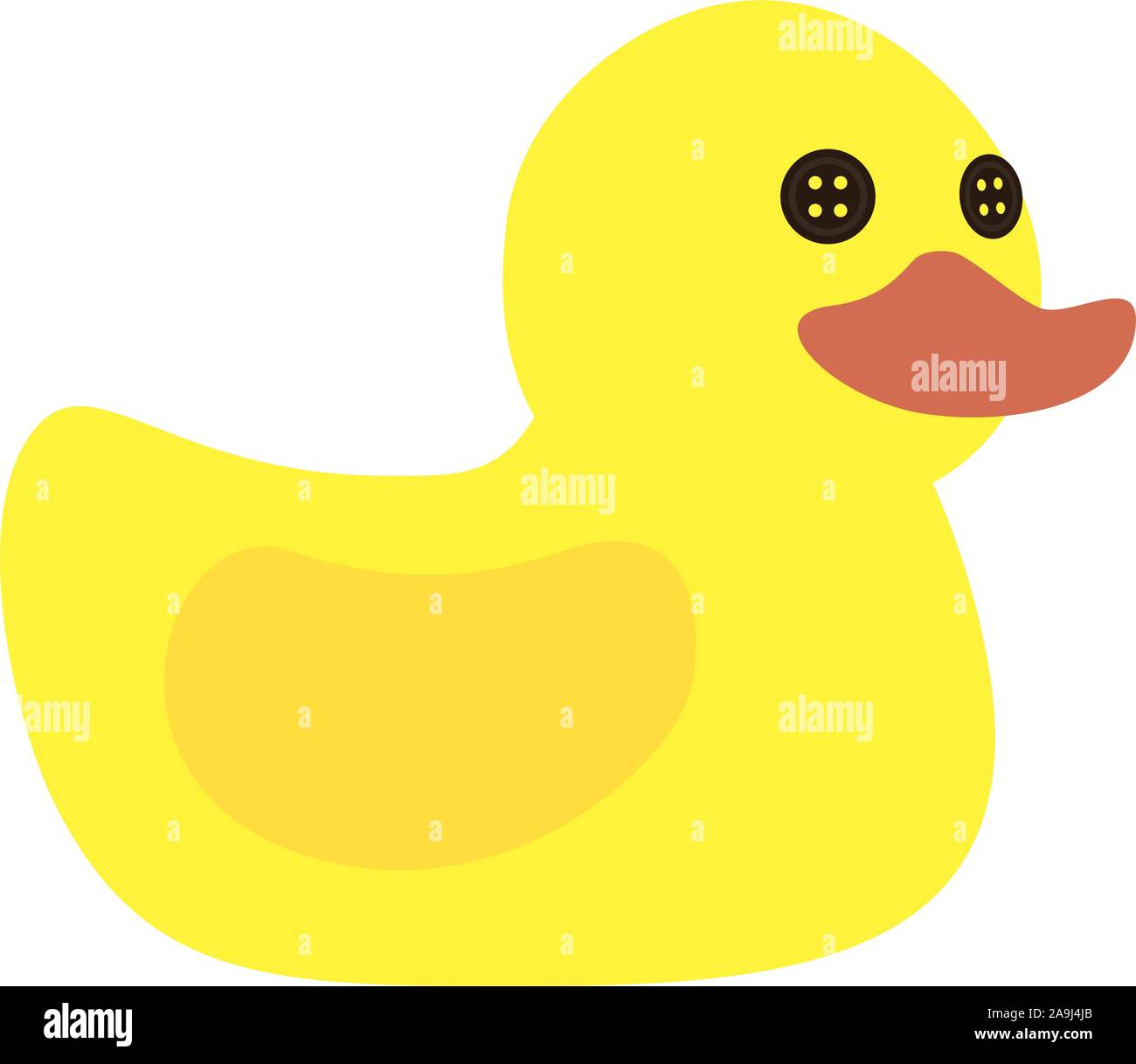 rubber ducky cute baby toy isolated icon Stock Vector Image & Art - Alamy