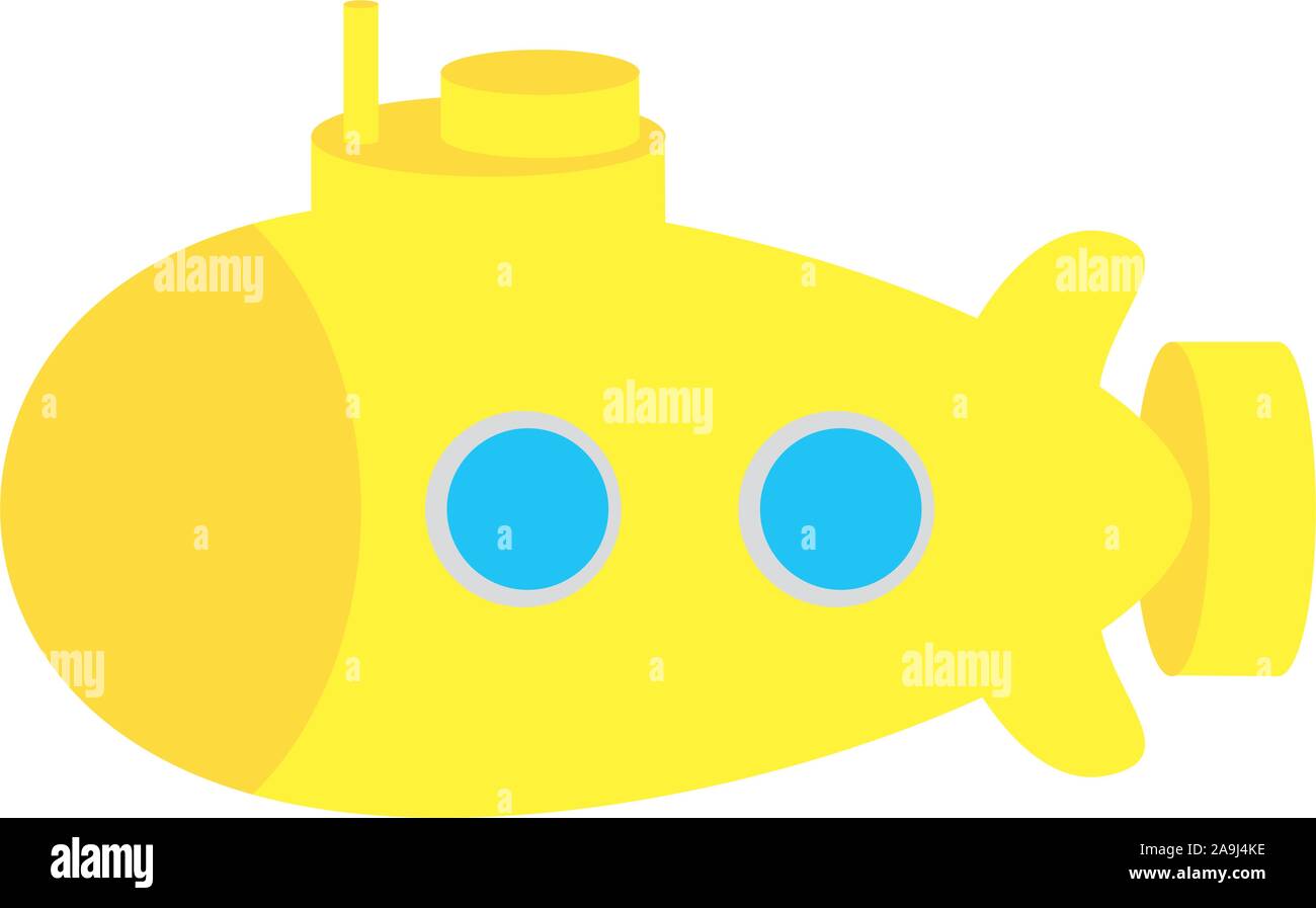 cute baby toy submarine isolated icon Stock Vector Image & Art - Alamy